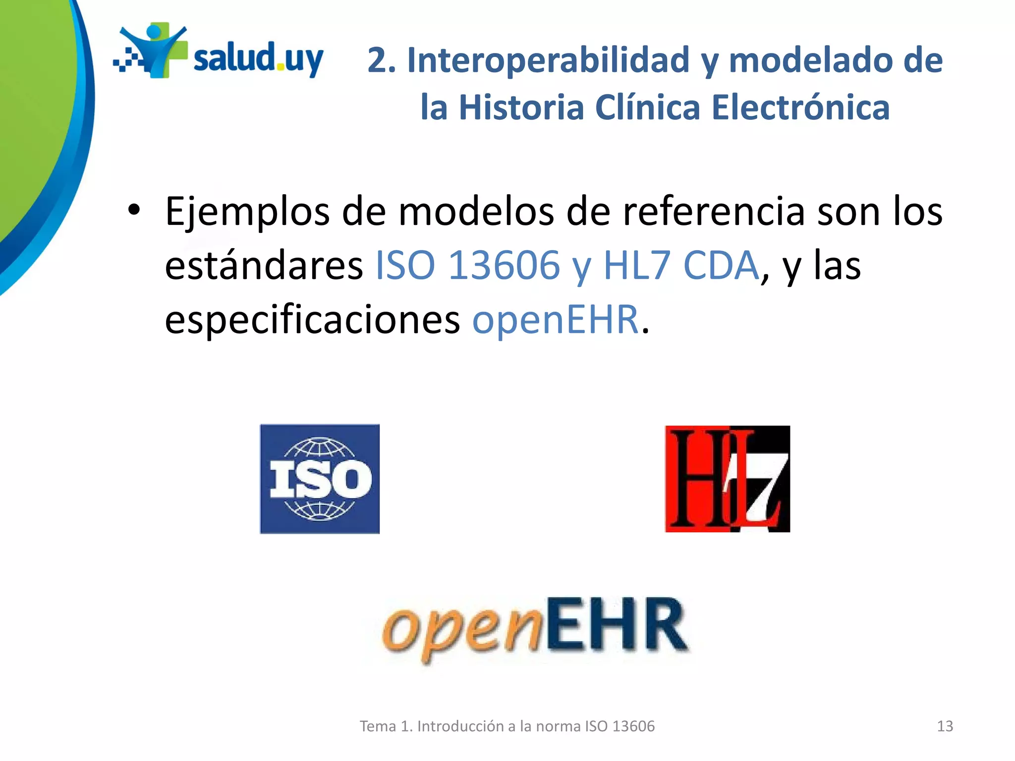 Iso 13606 tema 1 - introducción | PDF | Databases | Computer Software ...
