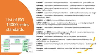 Environment management system series ISO 14000 | PPTX | Environmental ...