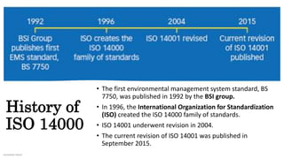 Environment management system series ISO 14000 | PPTX