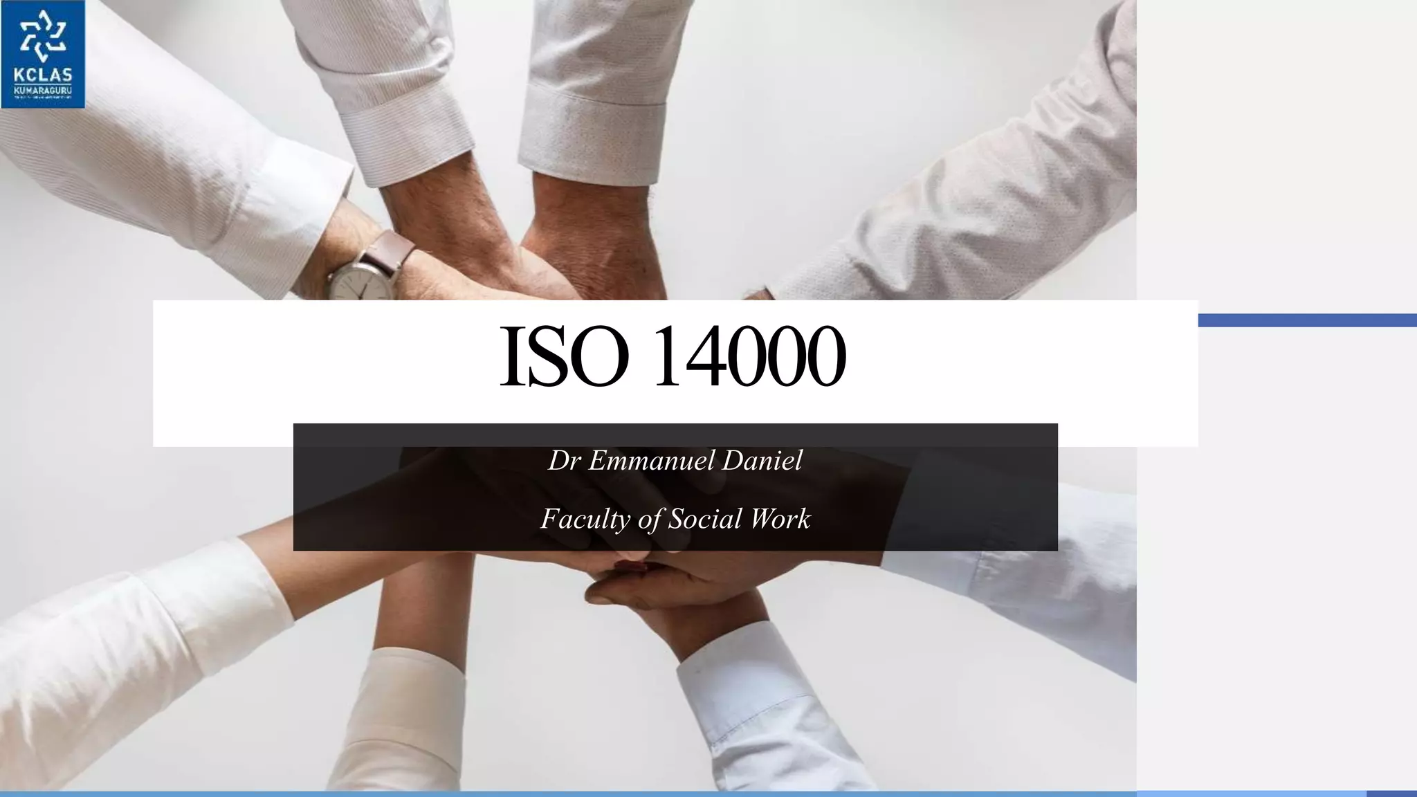 International Organization for Standardization- ISO 14000 | PPT