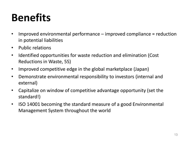 ISO 14001 Environmental Management | PPTX