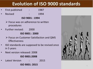 ISO 9001:2005 The Quality Management System | PPTX