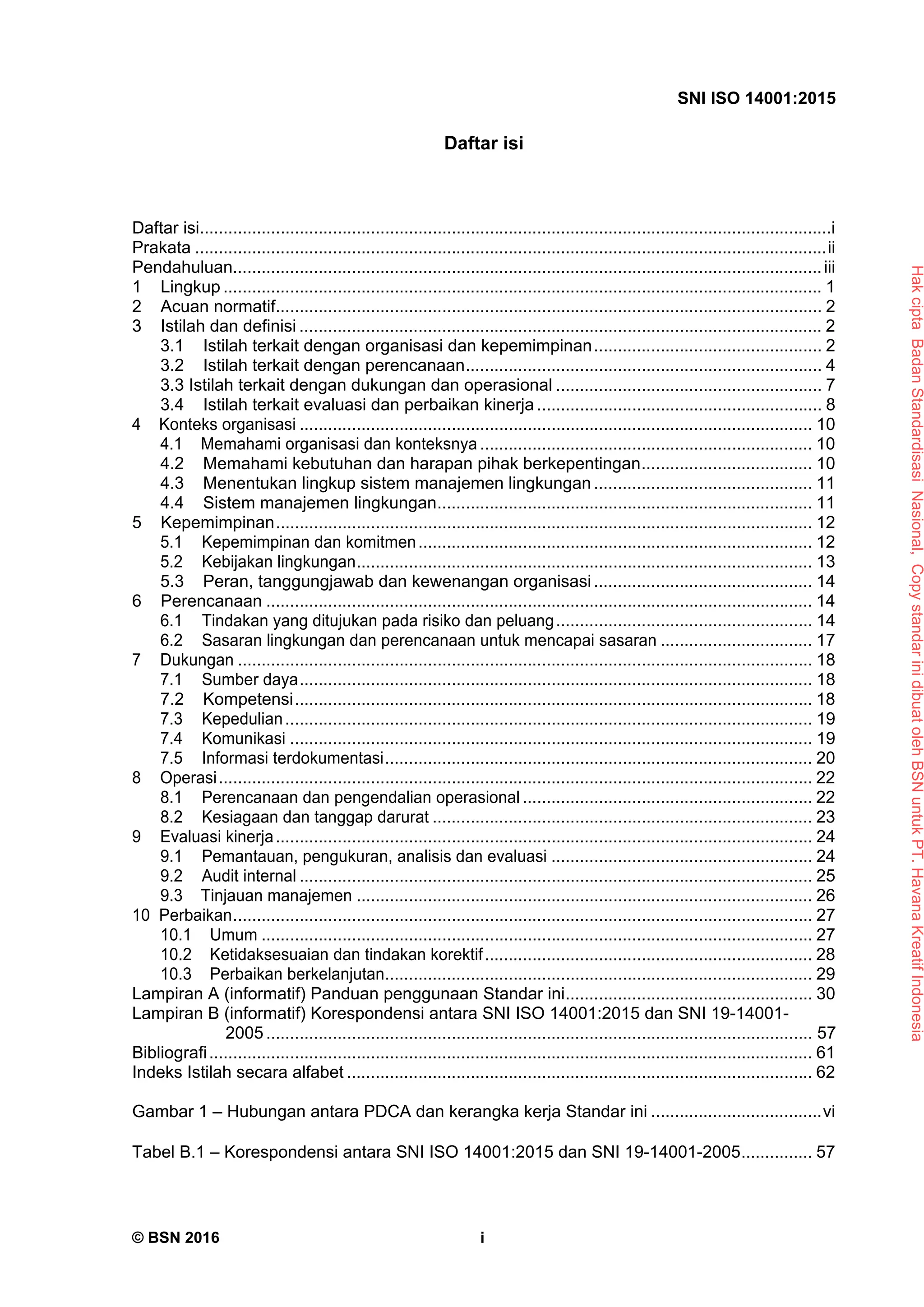 ISO 14001-2015 Sistem Manajemen Lingkungan - Persyaratan dengan panduan penggunaan | PDF