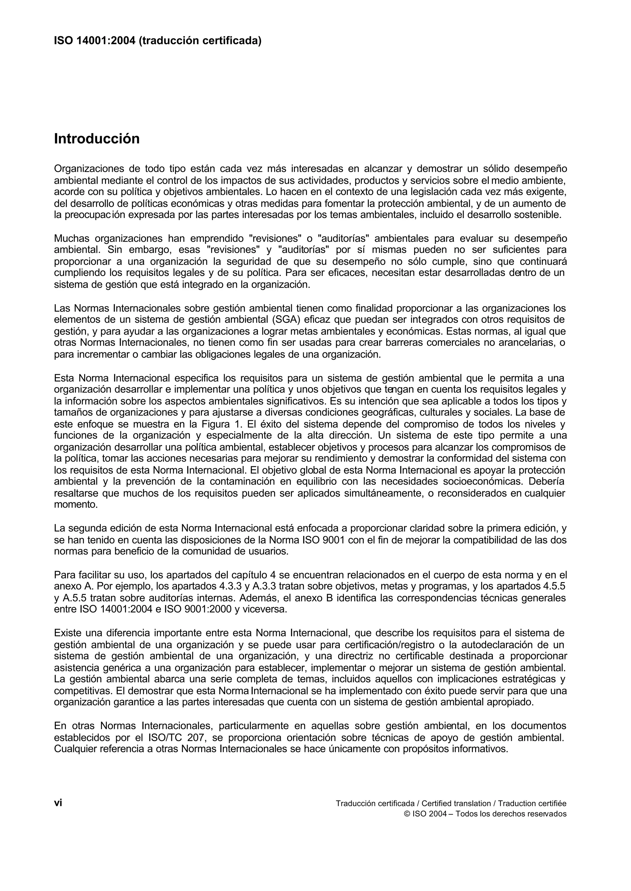 Iso 14001 2004 sistemas de gestion ambiental | PDF