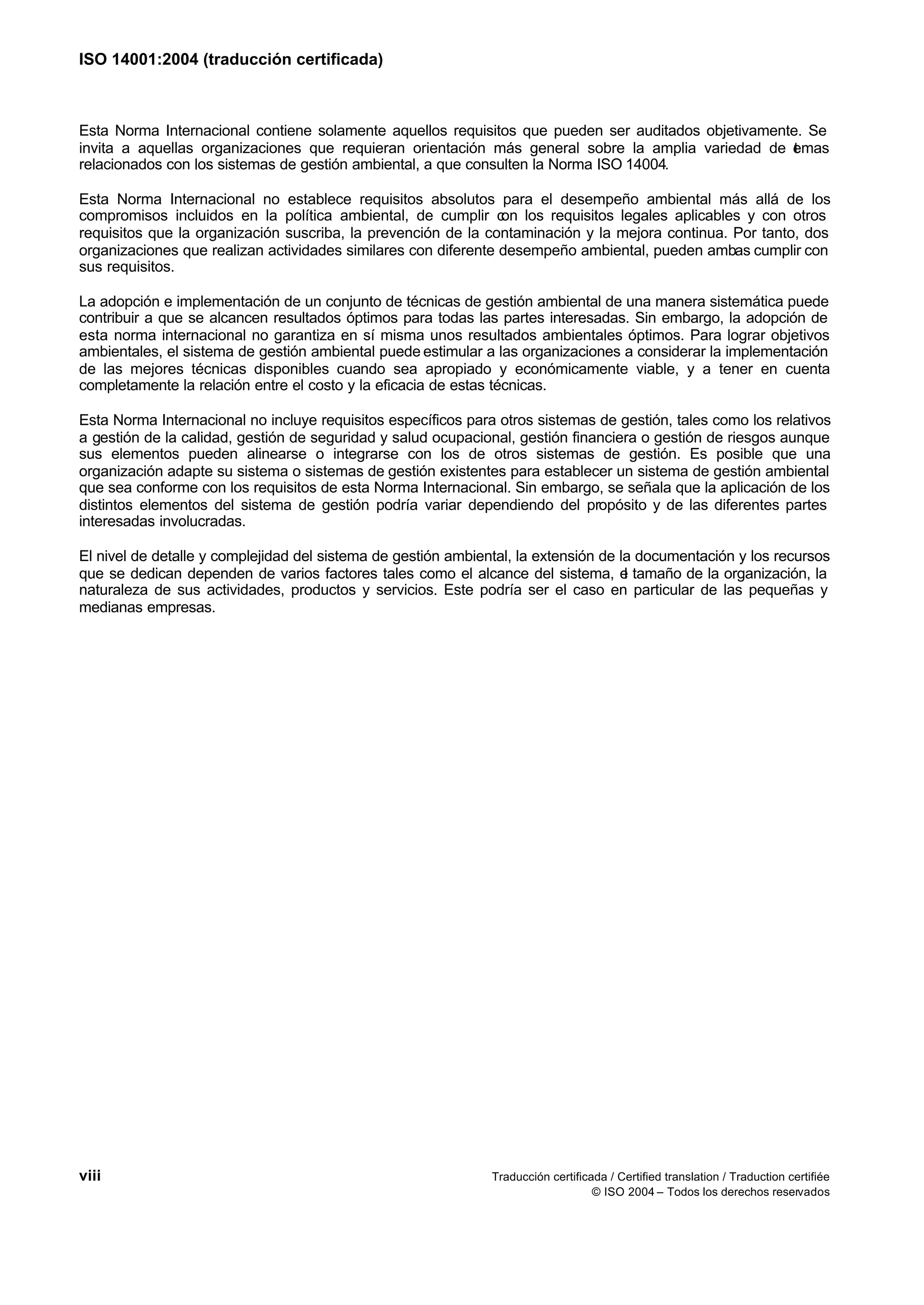 Iso 14001 2004 sistemas de gestion ambiental | PDF