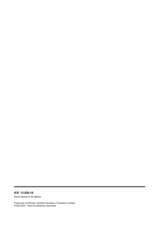 Iso 14001 2004 sistemas de gestion ambiental | PDF