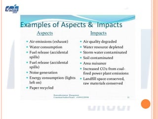 Iso 14001 aspect impact management | PPT
