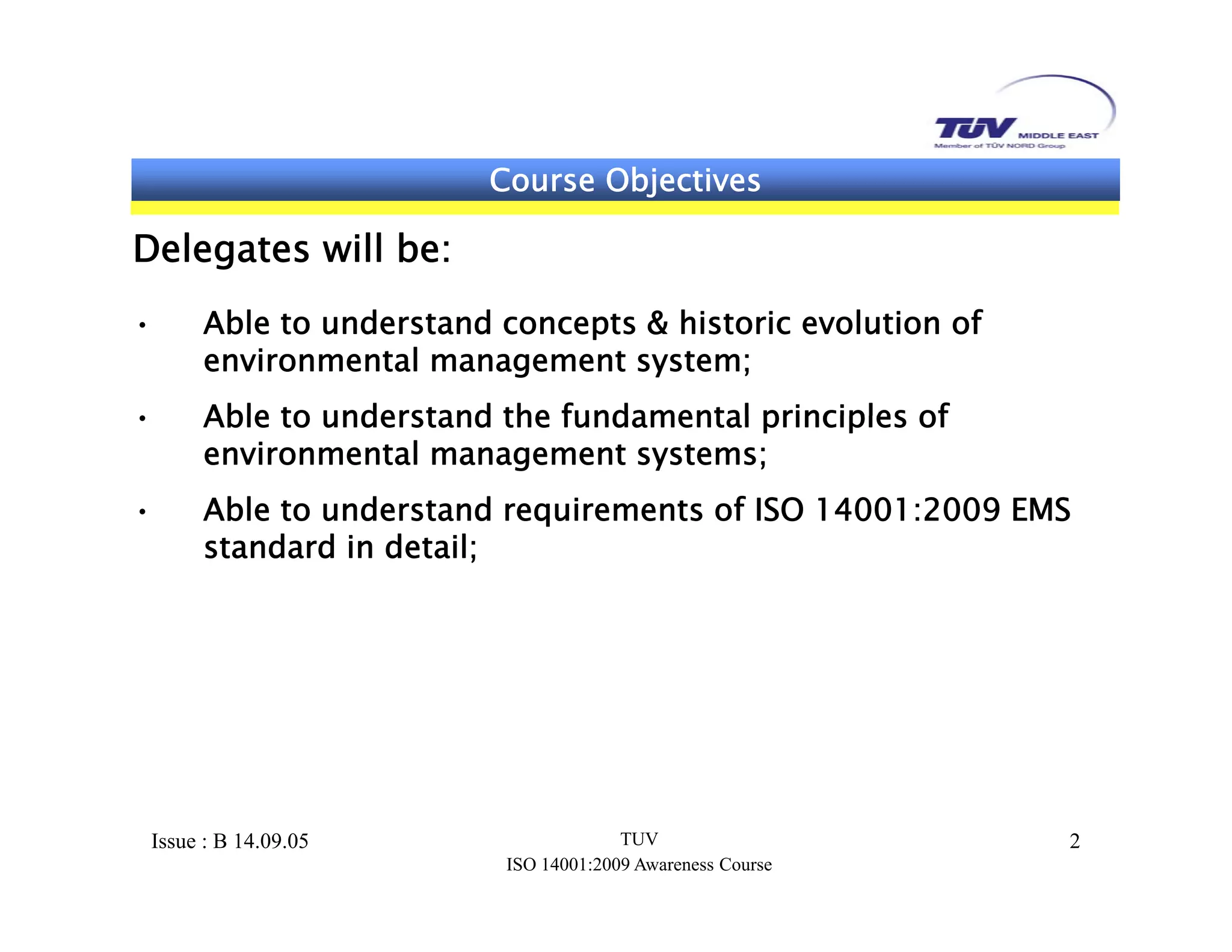 Iso 14001 awareness training | PDF