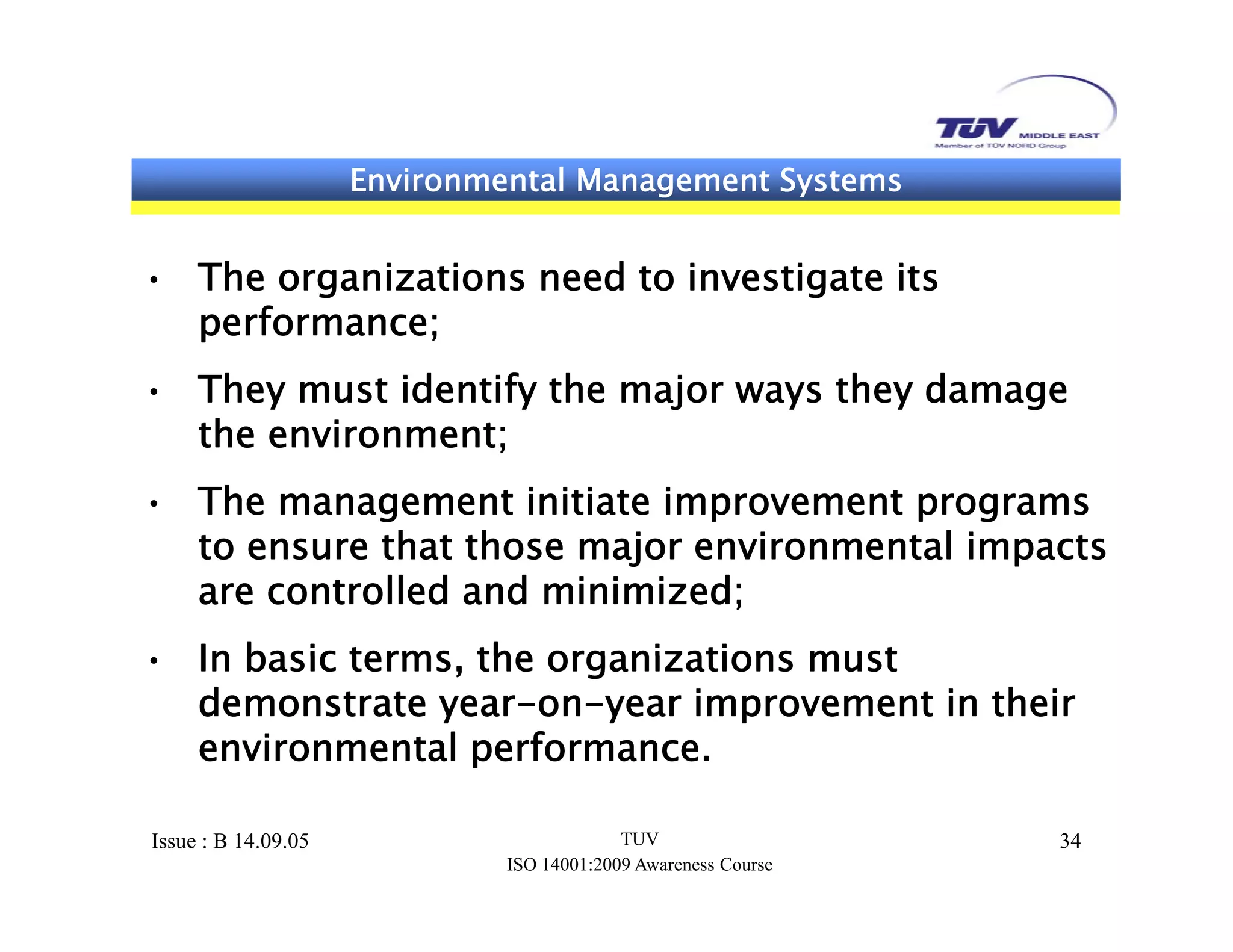Iso 14001 awareness training | PDF