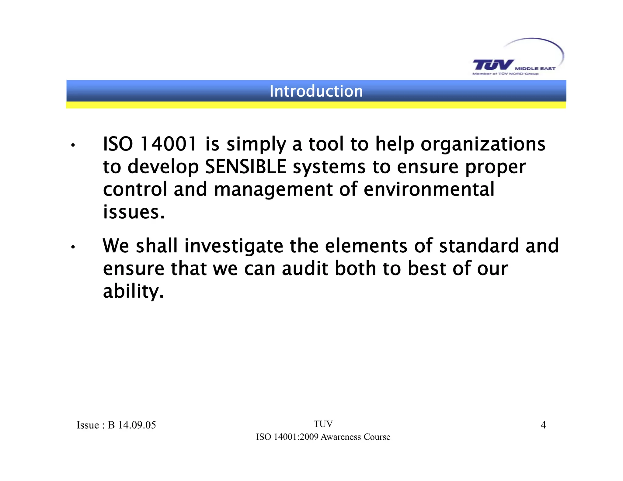Iso 14001 awareness training | PDF