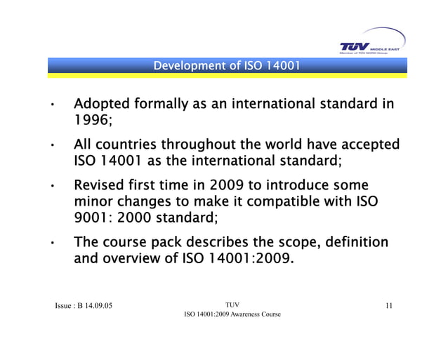 Iso 14001 awareness training | PDF