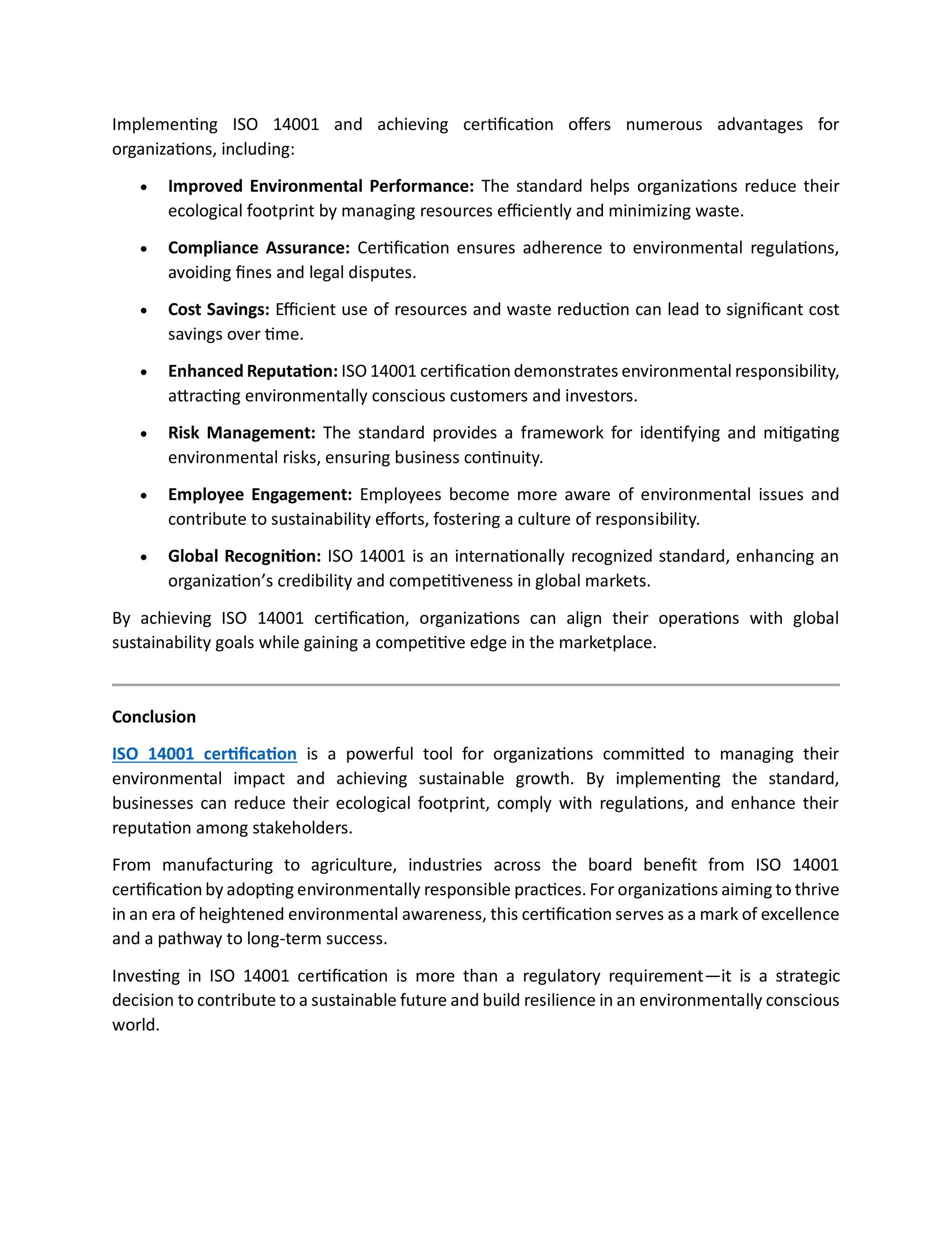 ISO 14001 certification-ISO 14001 certification | PDF
