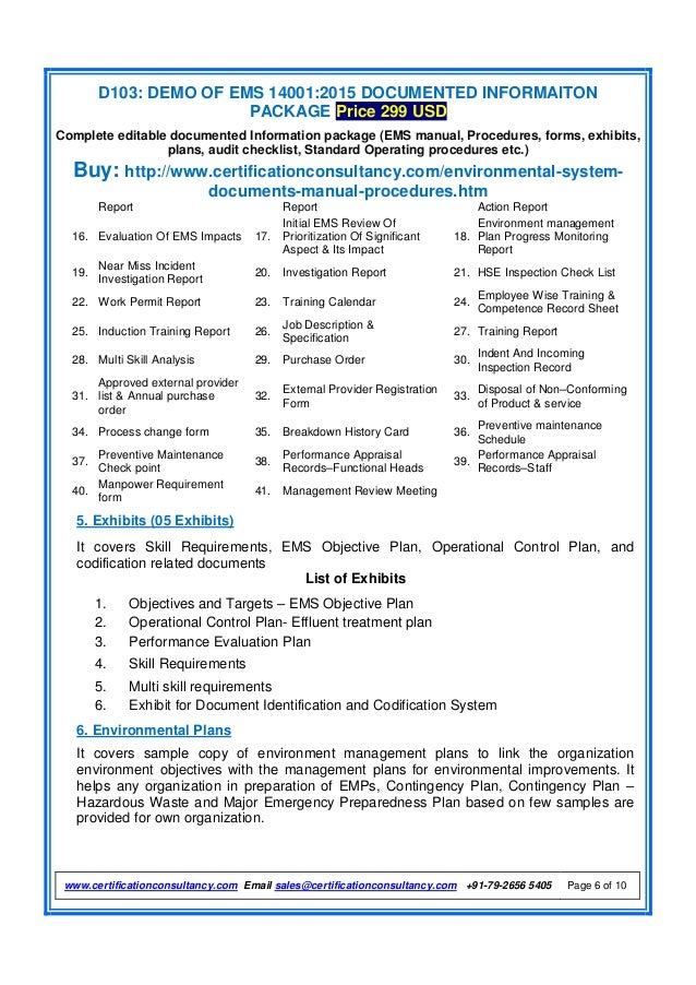 ISO 14001 Documents | PDF