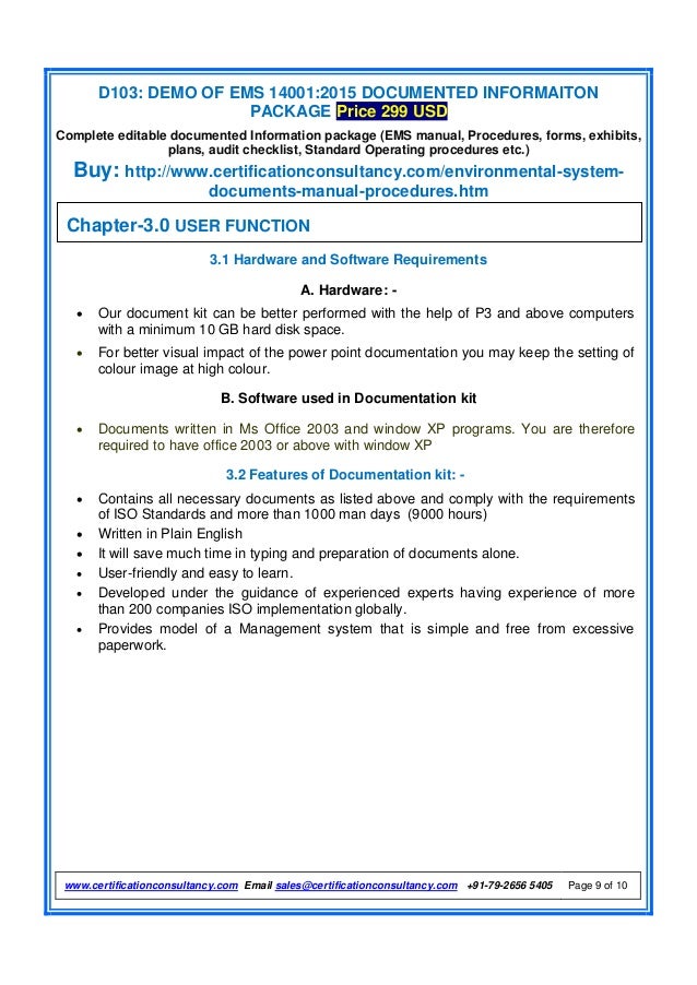 ISO 14001 Documents | PDF