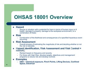 ISO 14001 ems & OHSAS18001 | PDF