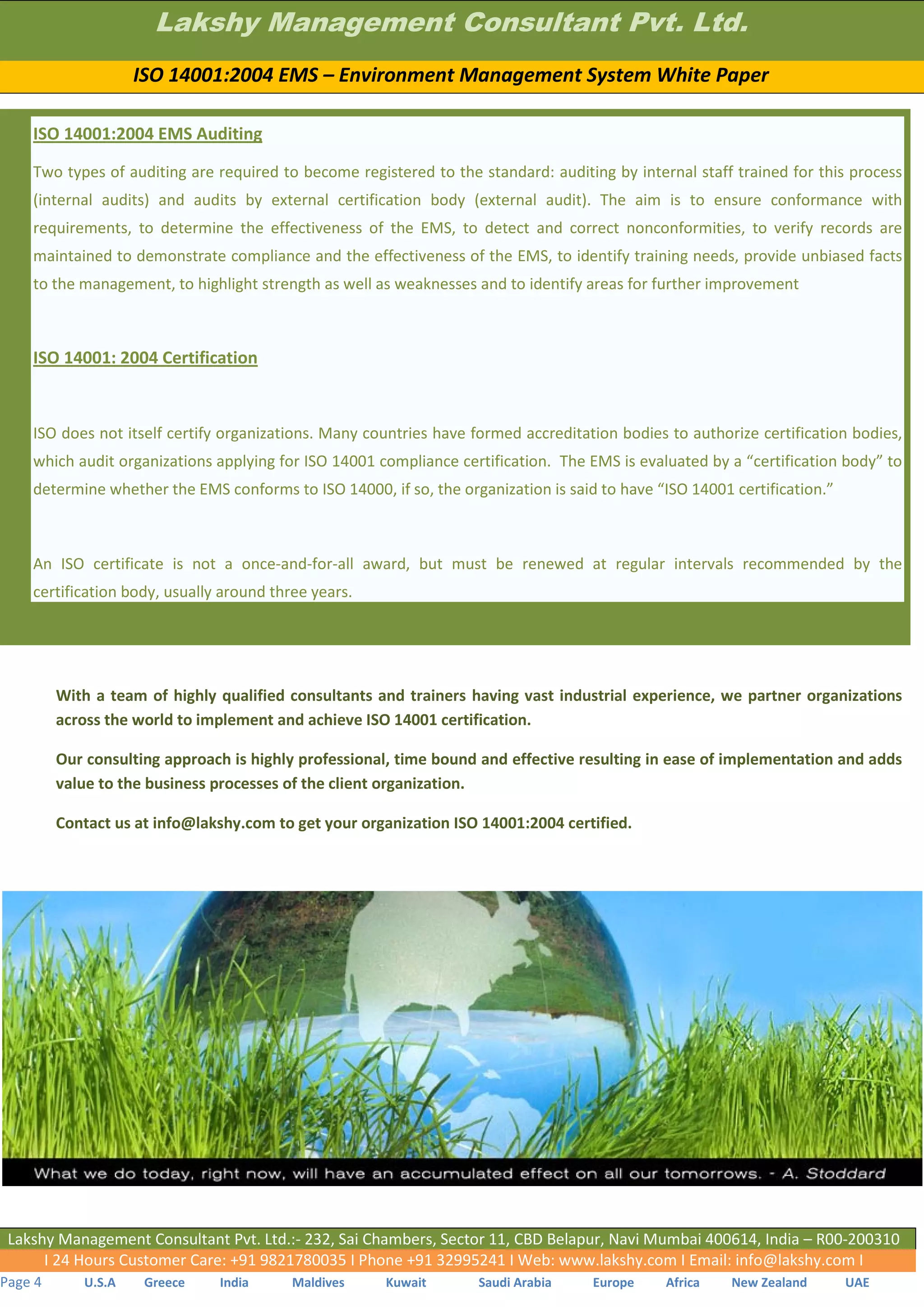 ISO 14001 EMS white paper | PDF