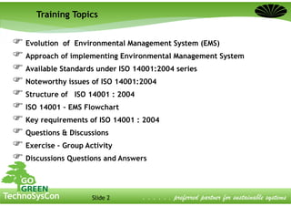 Environmental Management Training
