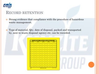 Iso 14001 hazardous waste management | PDF