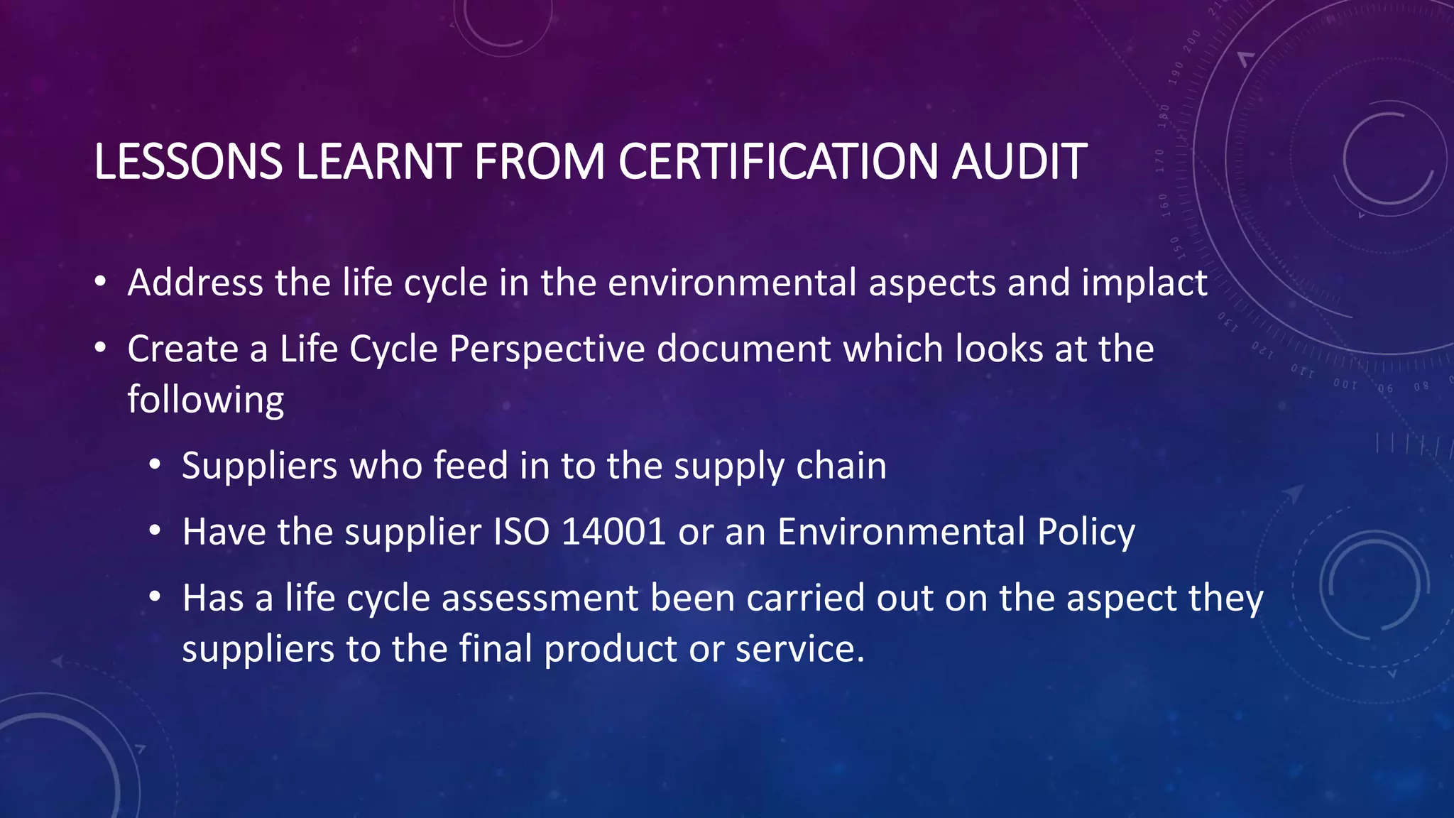 ISO 14001 life cycle assessment | PPTX