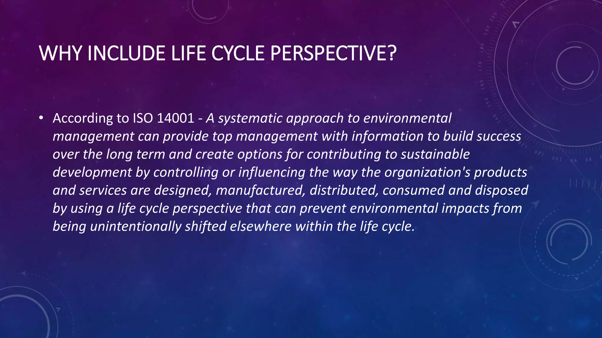 ISO 14001 life cycle assessment | PPTX