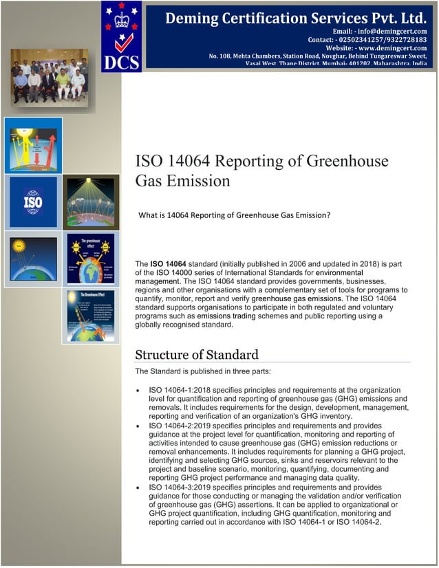 ISO 14064 Reperting of Greenhouse Gas Emission.pdf | Environment | Science