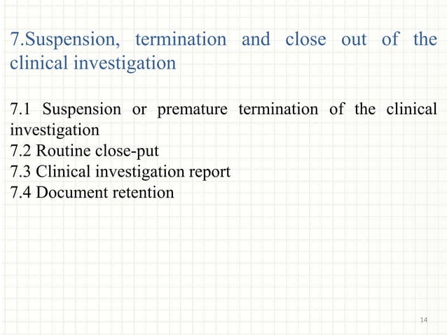 ISO 14155 Clinical investigation of medical devices for human subjects ...