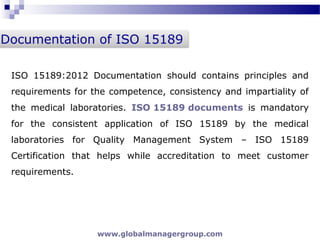 Presentation on ISO 15189 documentation | PPT