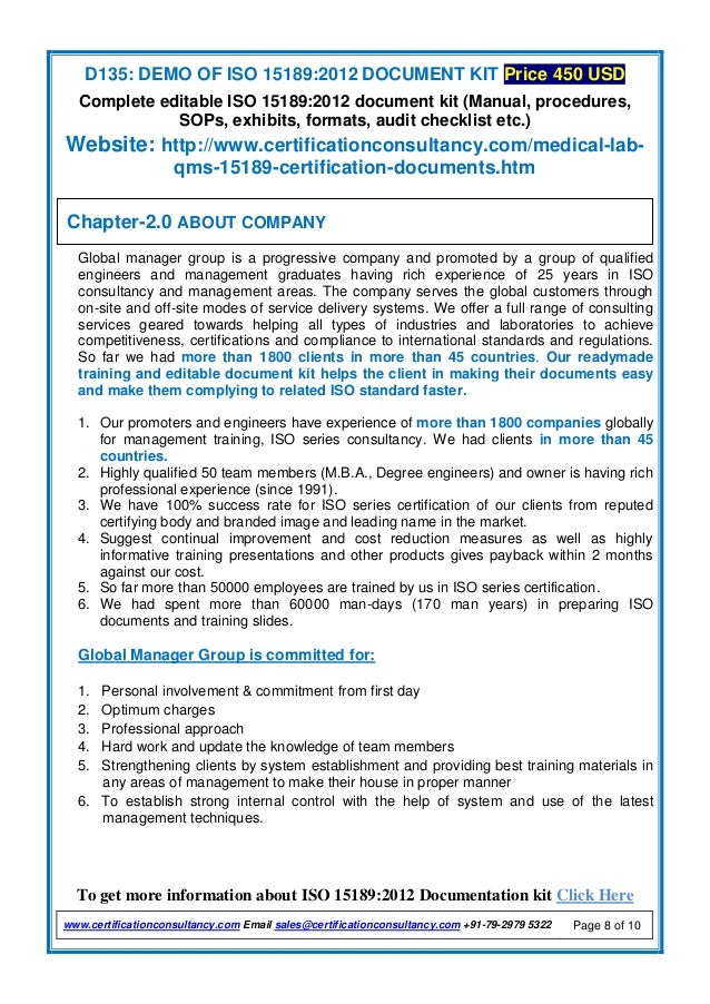 ISO 15189 Documentation Kit | PDF
