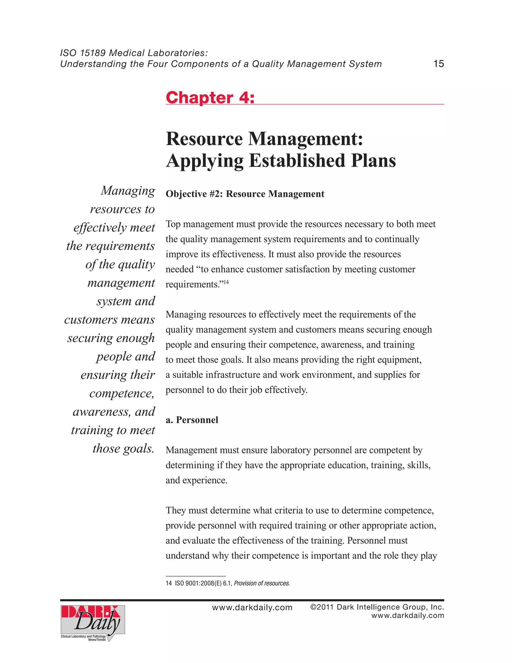 Iso 15189 medical laboratories understanding the four components of a ...