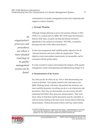 Iso 15189 medical laboratories understanding the four components of a ...