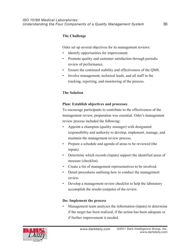 Iso 15189 medical laboratories understanding the four components of a ...