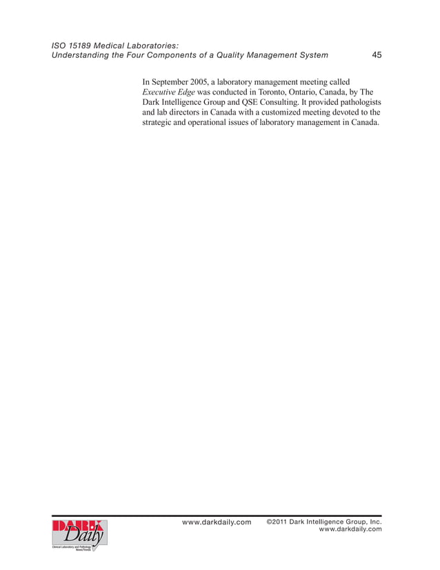 Iso 15189 medical laboratories understanding the four components of a ...