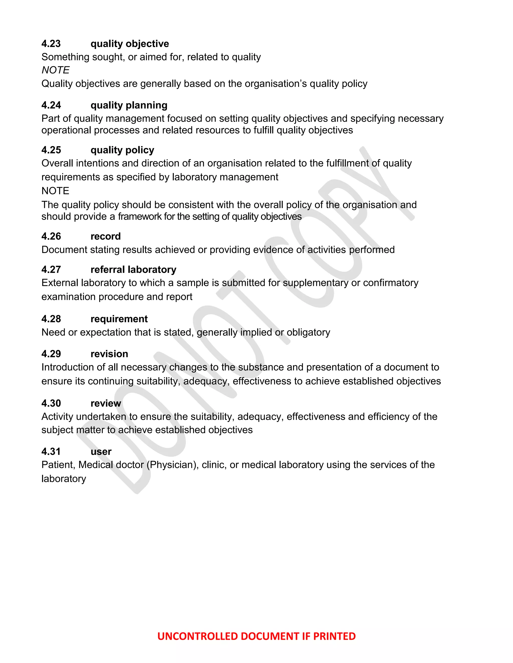 ISO 15189:2007 Quality Manual | PDF