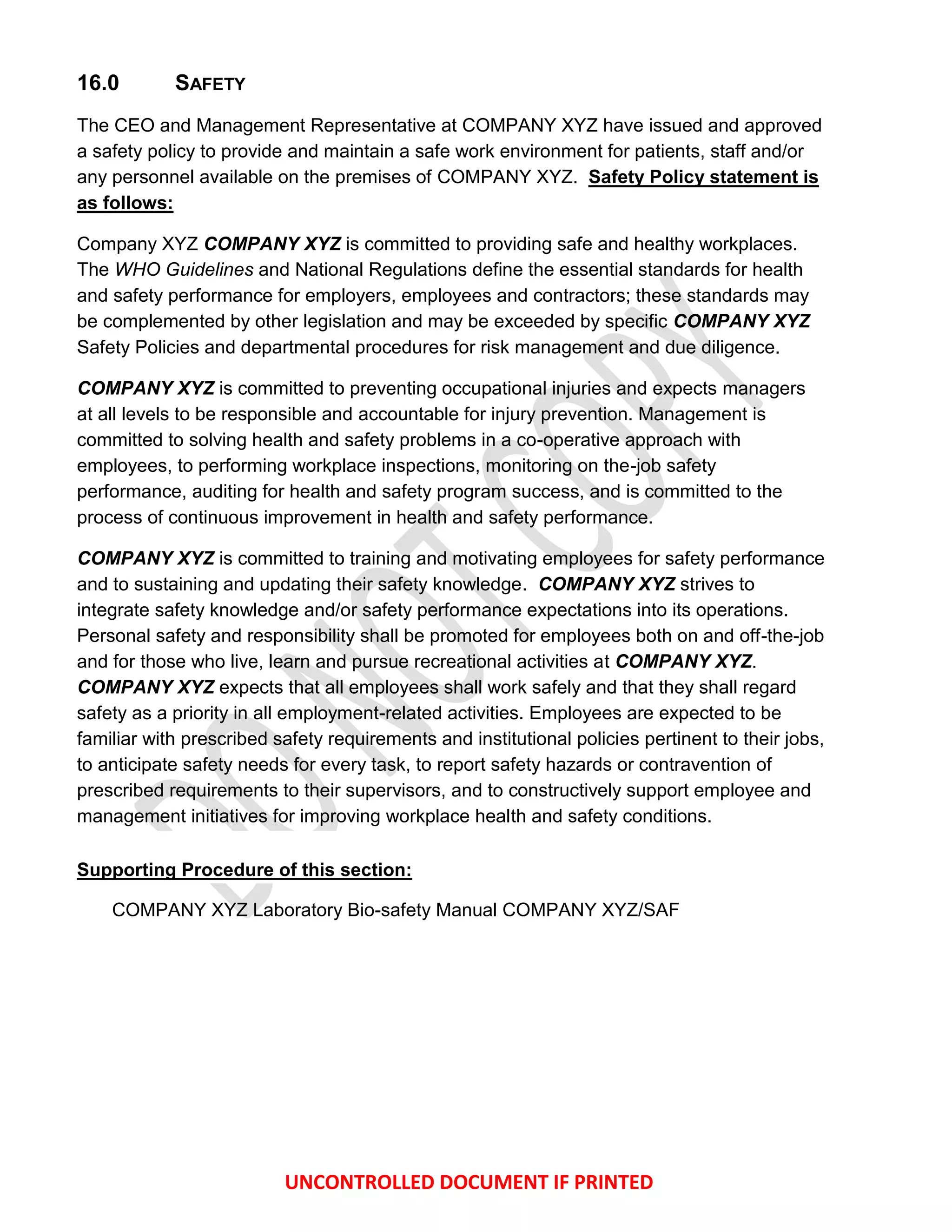 ISO 15189:2007 Quality Manual | PDF