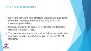 QMS For Primary Packaging | ISO 15378 | PPTX