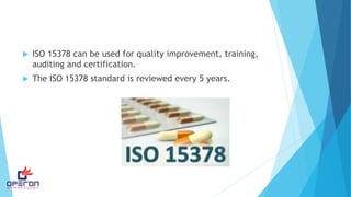 QMS For Primary Packaging | ISO 15378 | PPTX