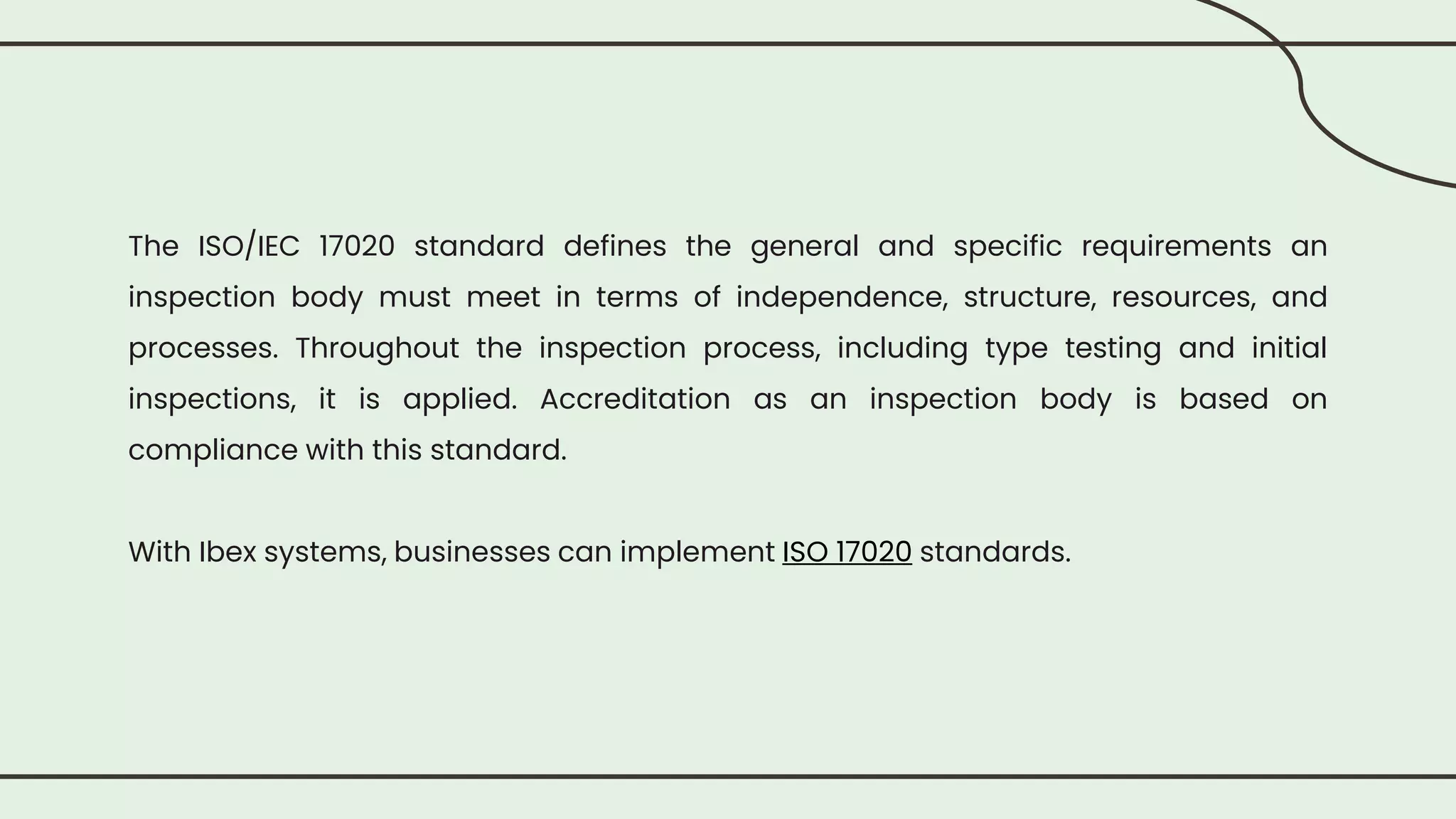 ISO 17020 Accreditation - Ibex Systems | PPTX
