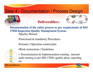Iso 17020 iqms implementation steps lakshy rev00-240914 | PDF