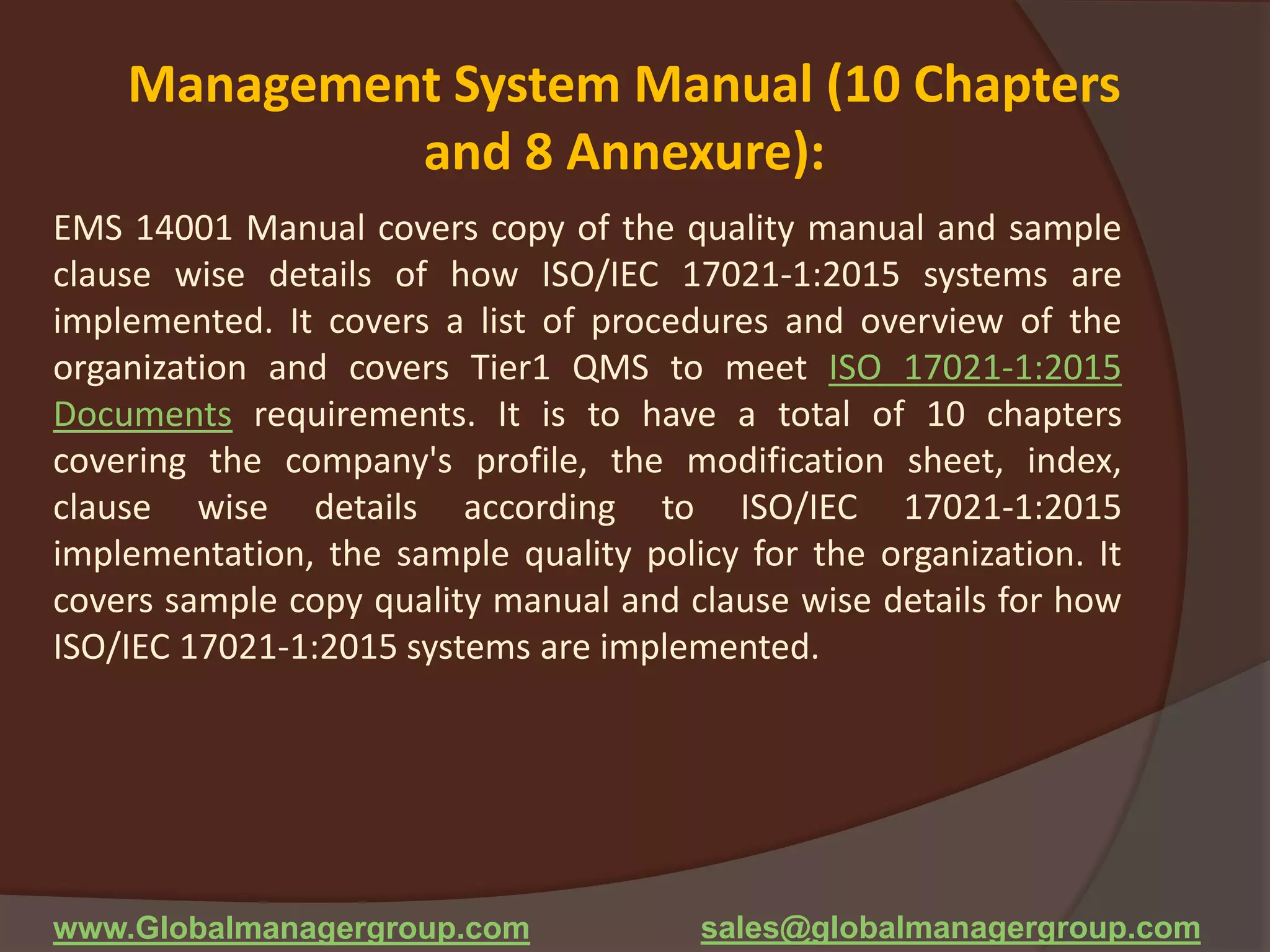 Required Documents for ISO 17021 Certification | PPTX