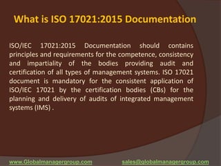Required Documents for ISO 17021 Certification | PPTX