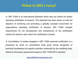 Overview on ISO 17024:2012 Documentation | PPTX
