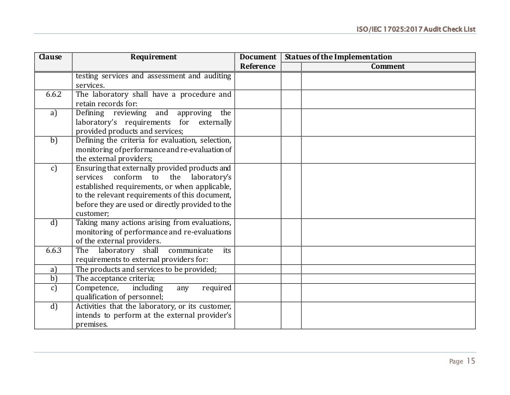 Iso 17025 Checklist | Din Iso 17025 Erklärung – XNCUC