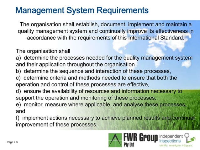 Iso 18000 safety management systems ohms presentation peter greenham ...