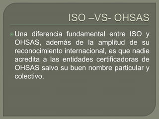 OSHAS 18001 en Panama | PPTX