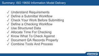 ISO 19650 Information Management Process - Information Model Delivery ...