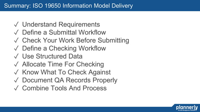 ISO 19650 Information Management Process - Information Model Delivery ...