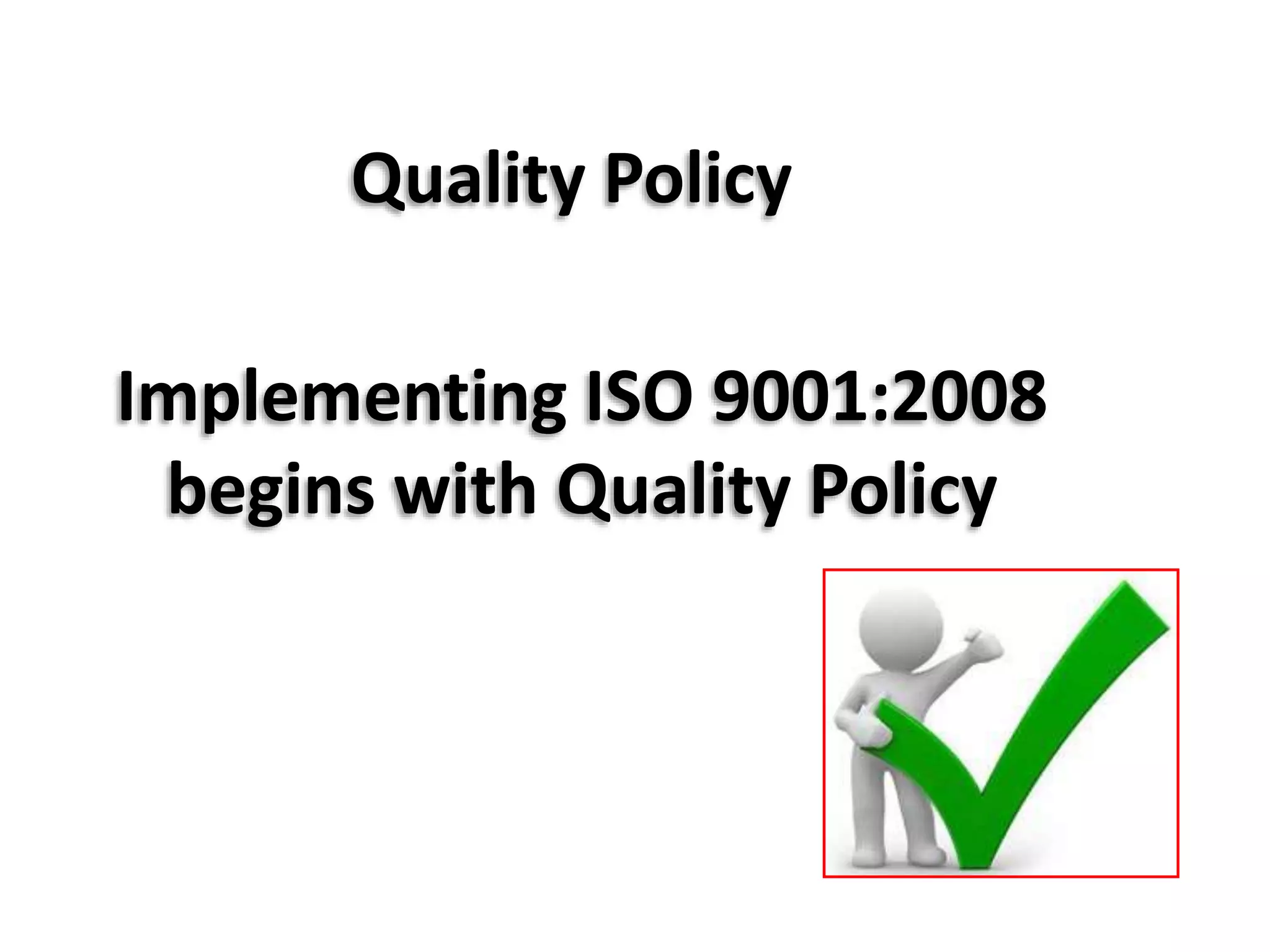 Quality Policy | PPTX