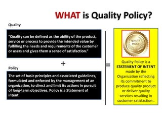 Quality Policy | PPTX