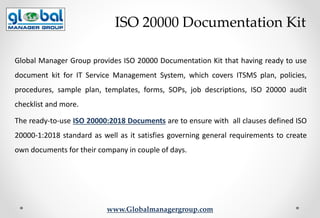 How to fulfil requirements of ISO 20000:2018 Documents? | PPTX