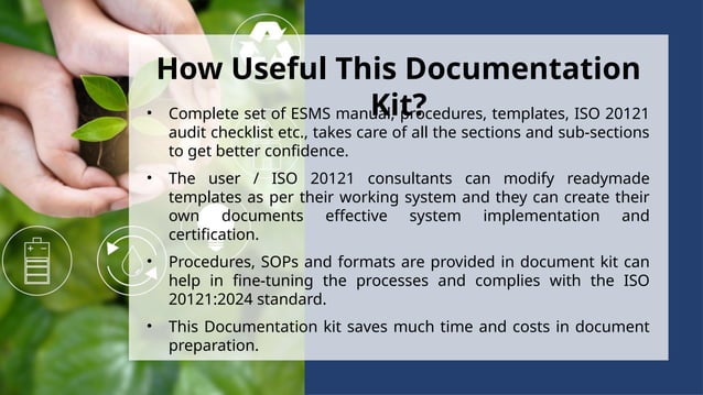 ISO 20121 2024 Documentation and Awareness Training Kit | PPTX